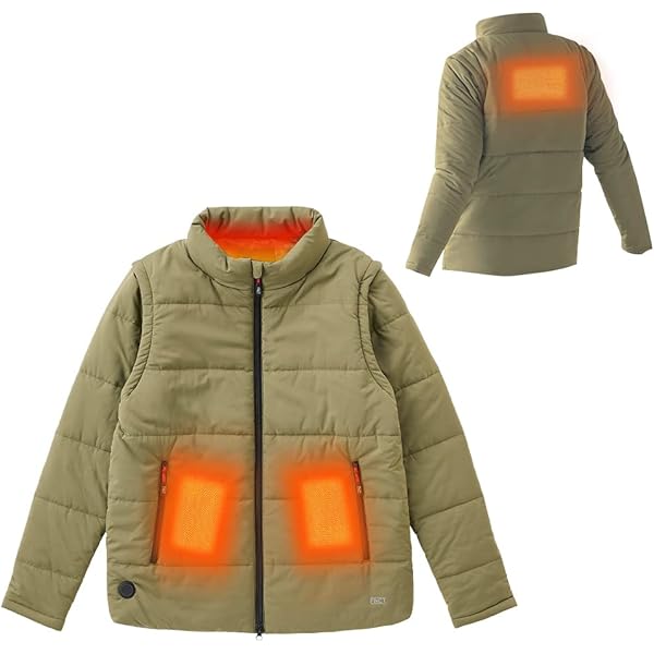 Amazon | [アイリスオーヤマ] ツイード調ヒートベスト ビジネスベスト